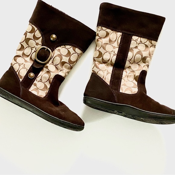 Coach | Shoes | Coach Meyer Signature Snow Boots 8 | Poshmark